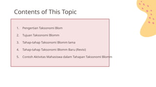 sebuah pembahasan teori Taksonomi Blomm .pptx