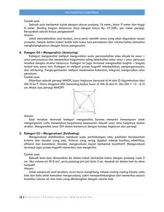 Taksonomi Bloom Revisi 2019 (Penjelasan dan Contoh) | PDF