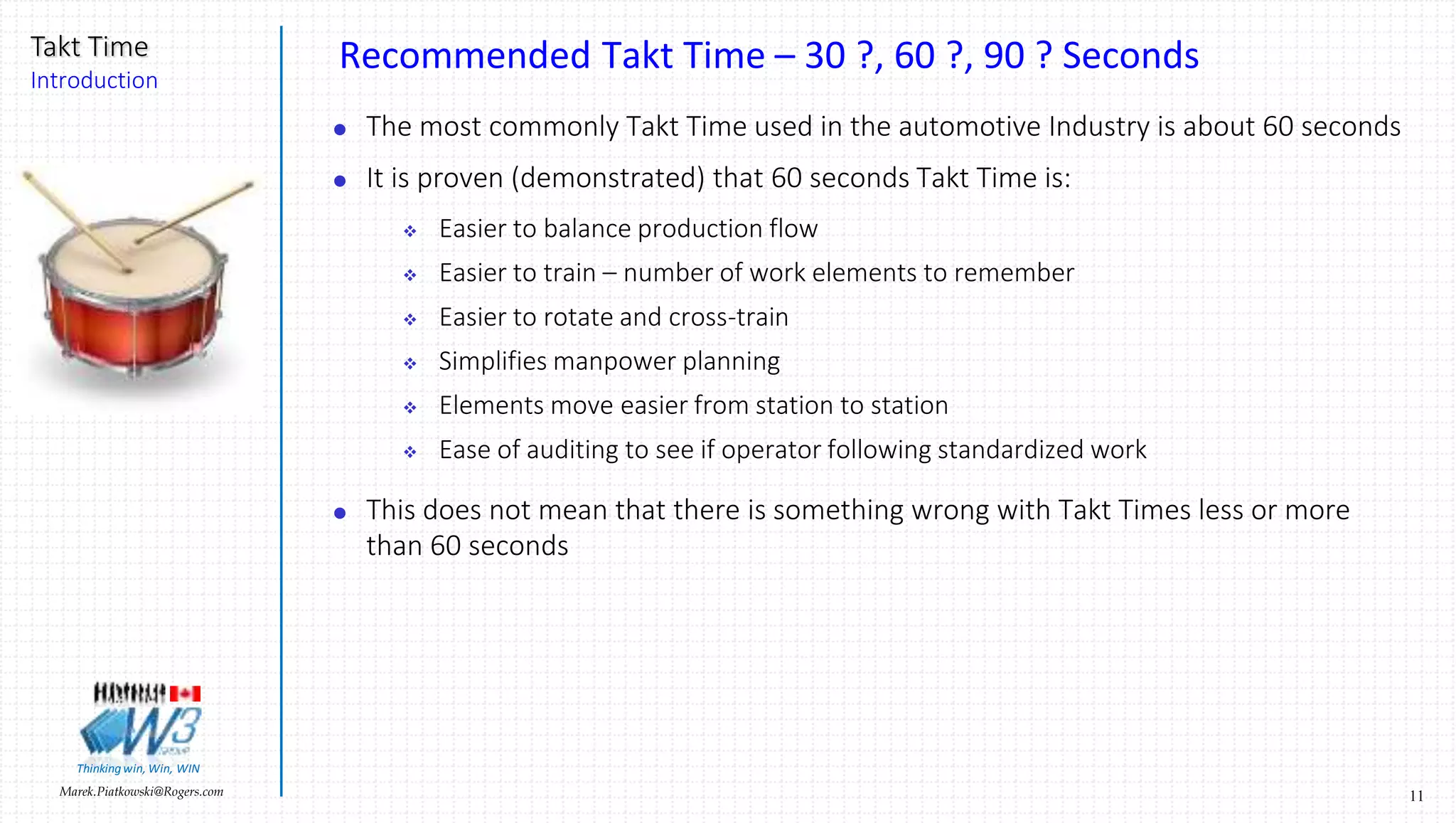 Introduction to Takt time - January 2017 | PPTX