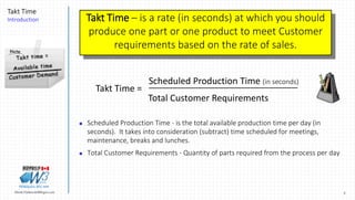 Introduction to Takt time - January 2017 | PPTX