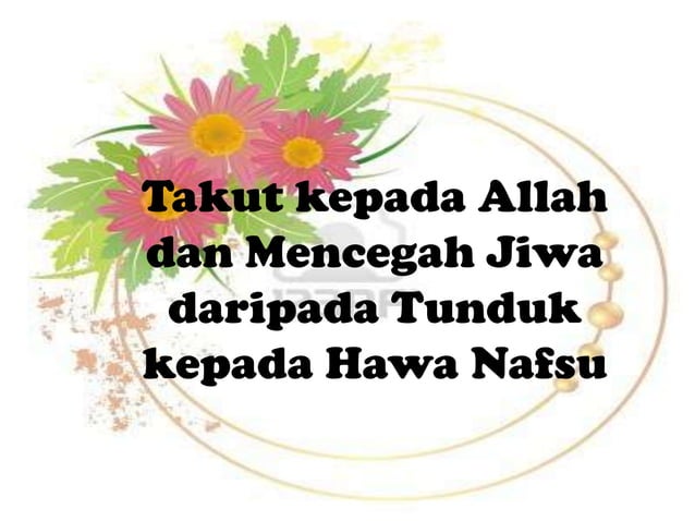 Takut kepada allah | PPT