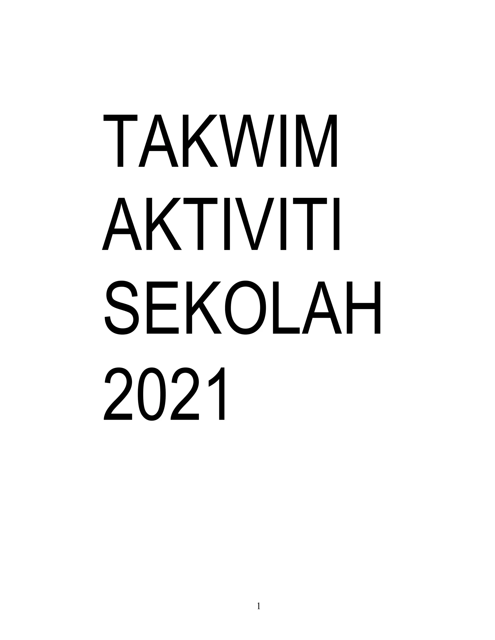 Takwim sekolah 2021 | DOC