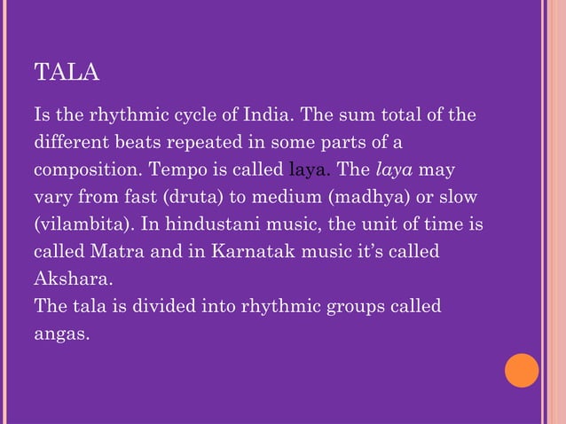 Tala | PPT | Classical Music | Music