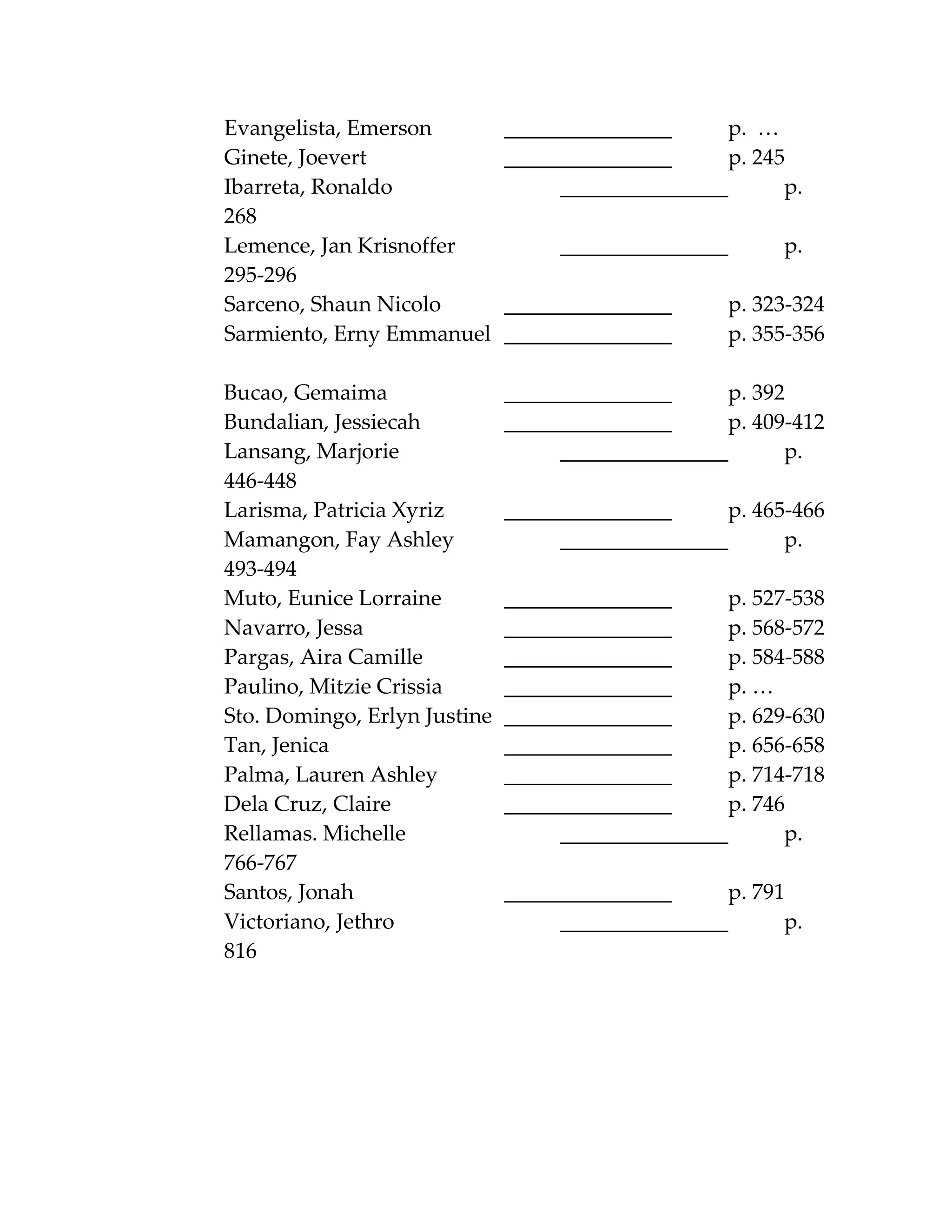 Talaan Ng Nilalaman | DOCX