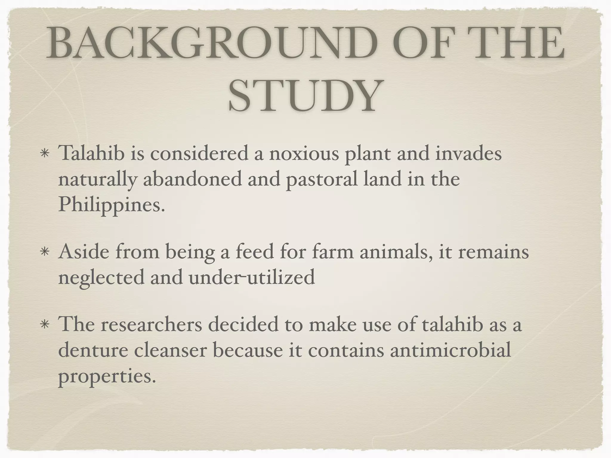 Talahib thesis | PDF