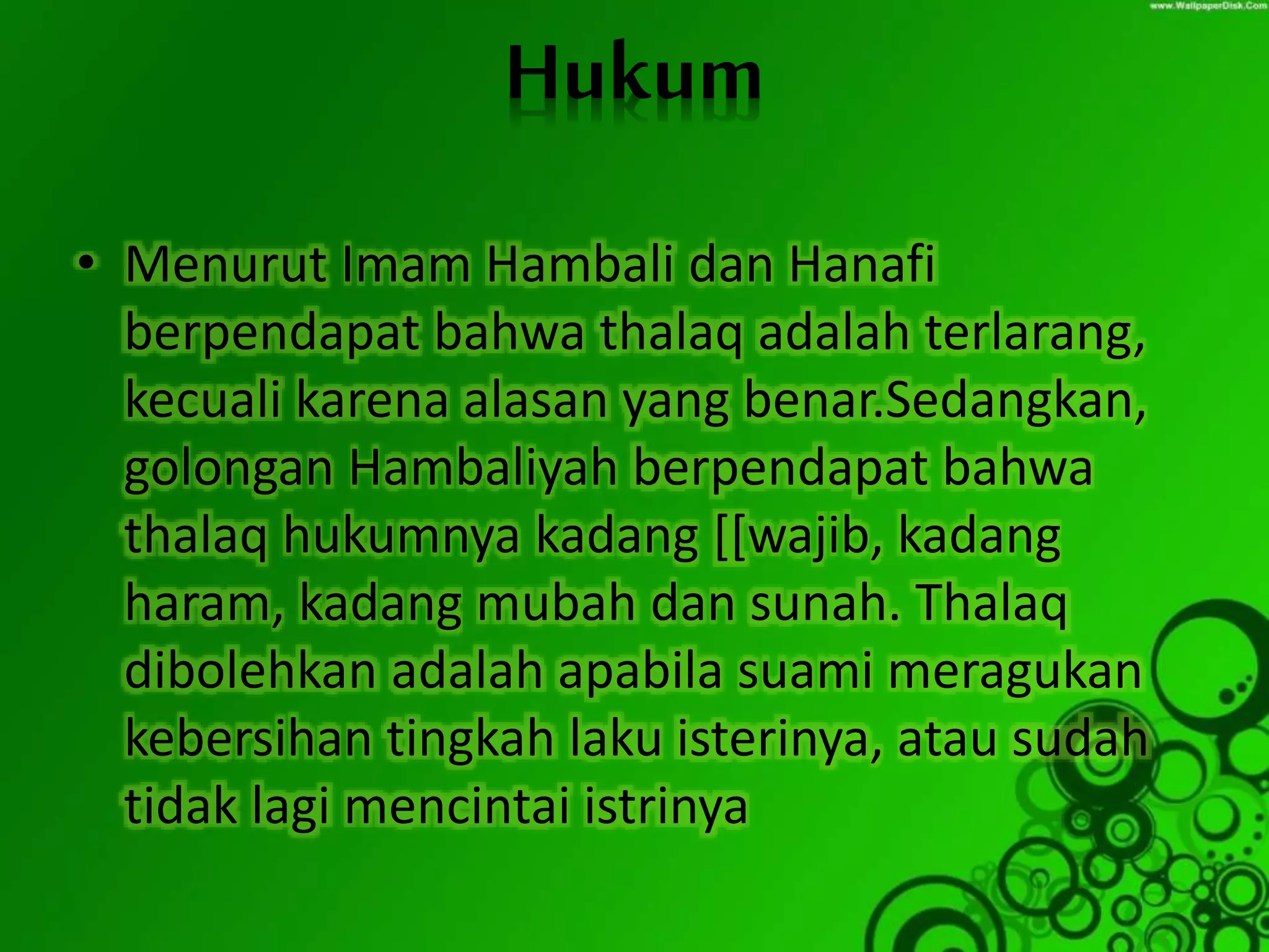 Pengertian talak | PPTX