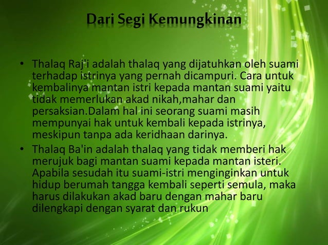 Pengertian talak | PPTX