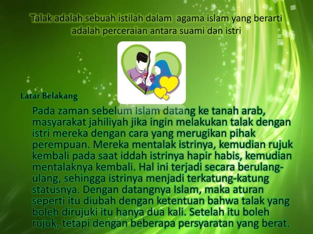 Pengertian talak | PPTX