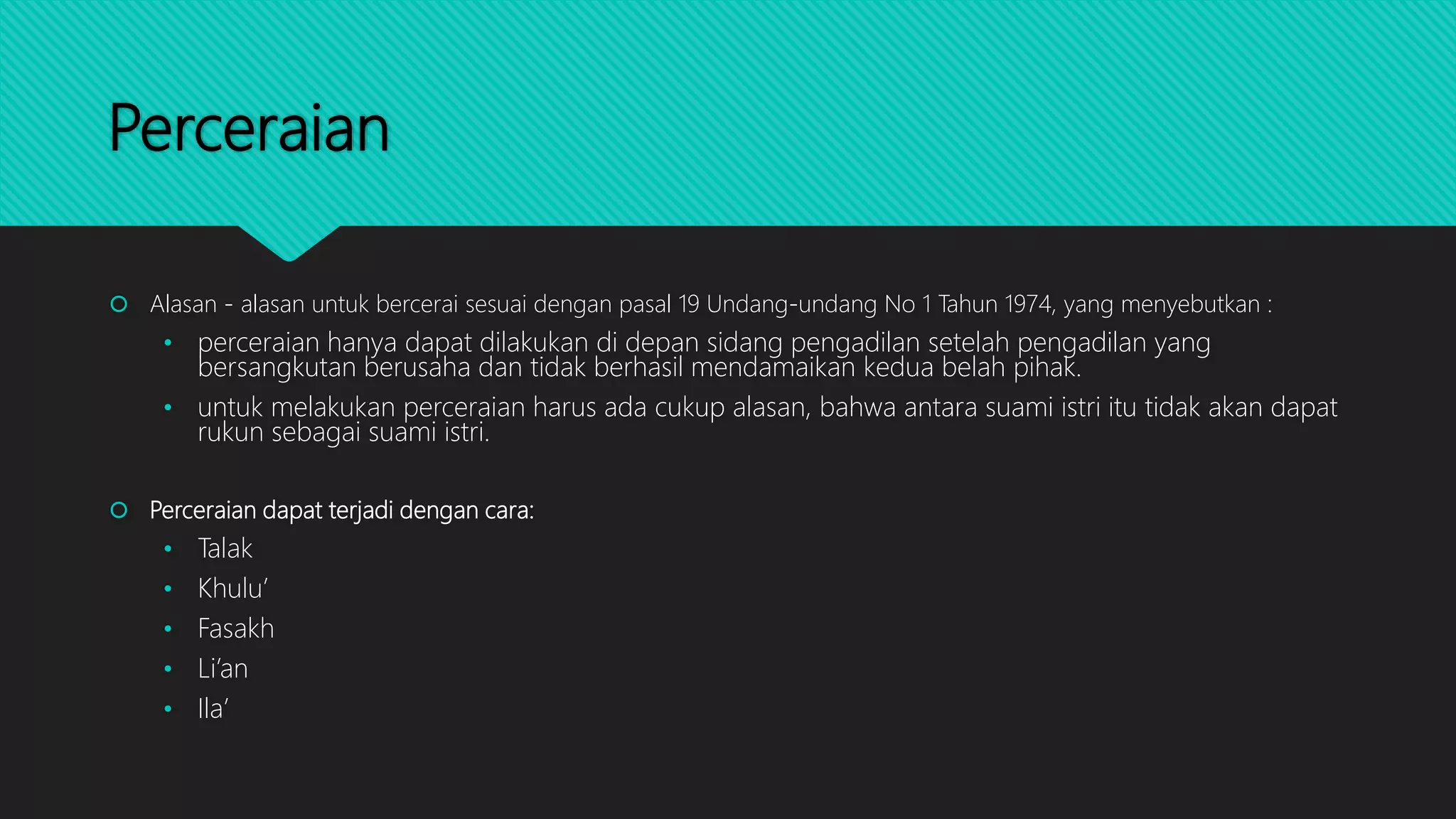 Talak dan perceraian | PPTX