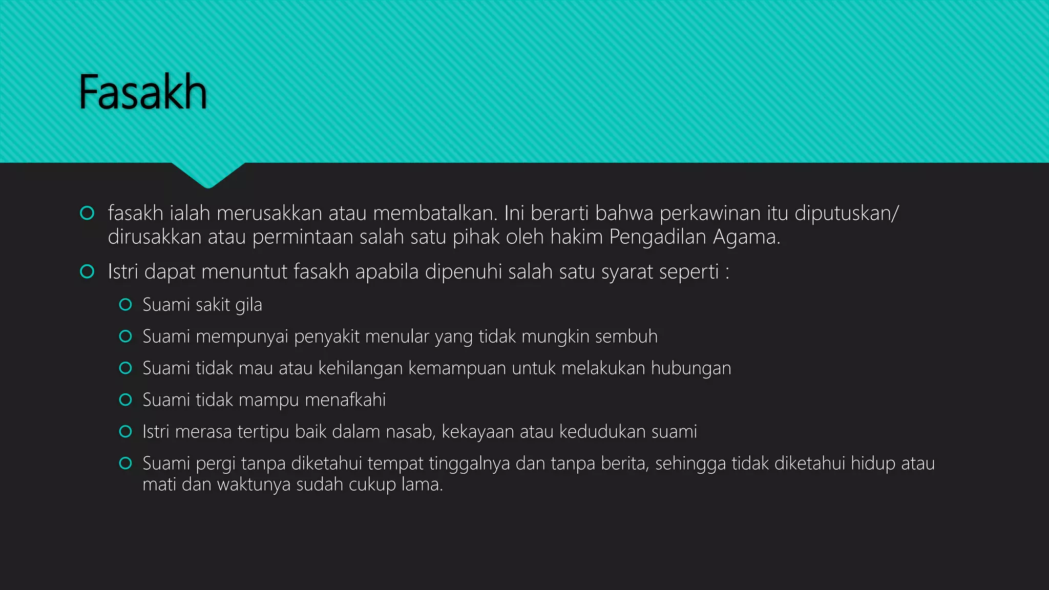 Talak dan perceraian | PPTX