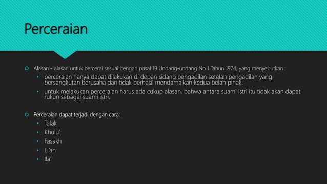 Talak dan perceraian | PPTX