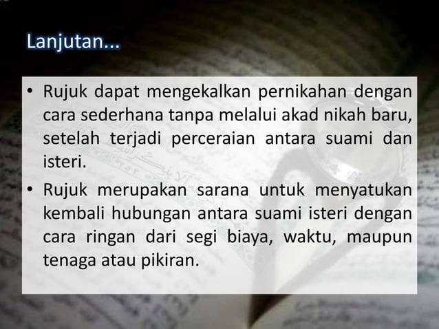 Talak & Rujuk | PPTX