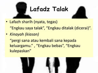 Talak & Rujuk | PPTX