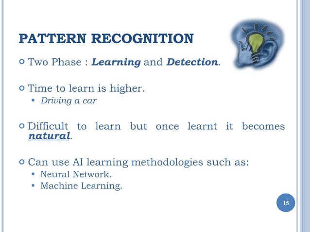 Pattern Recognition | PPT