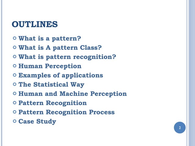 Pattern Recognition | PPT
