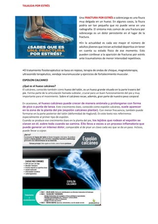 TALALGIA.TERAPIA Y REHABILITACION FISICA | DOCX
