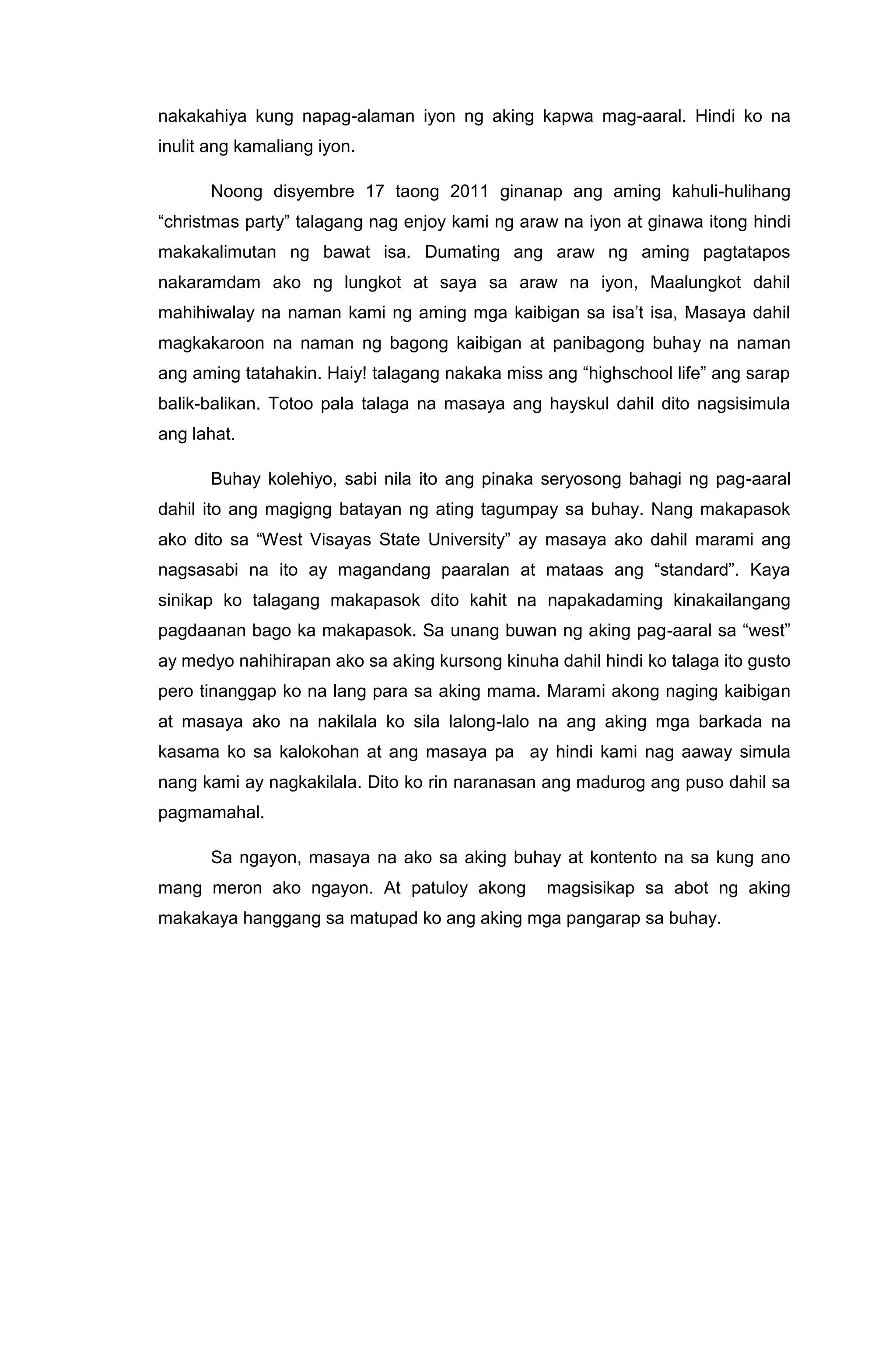 Talambuhay | DOCX