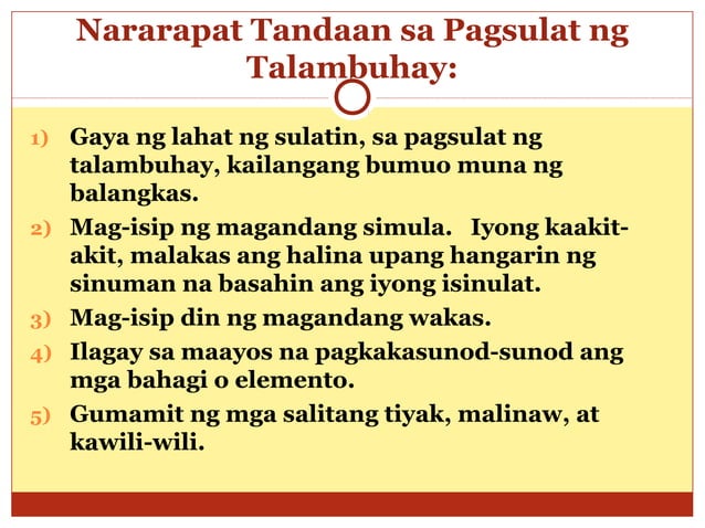 Pagsulat ng Malikhaing Di Piksyon na Talambuhay | PPT