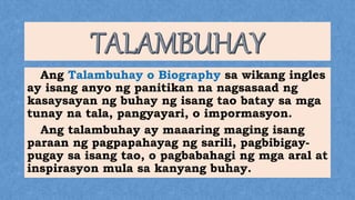 FILIPINOFILIPINOLESSON RITALAMBUHAY.pptx