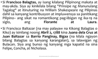 Talambuhay ni Francisco Baltazar | PPTX