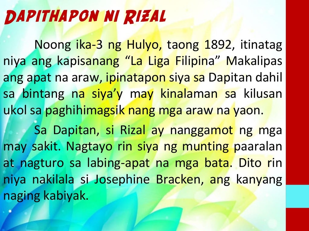 Talambuhay ni jose rizal Talambuhay ni jose rizal