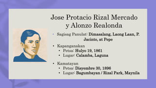 Jose Rizal Talambuhay