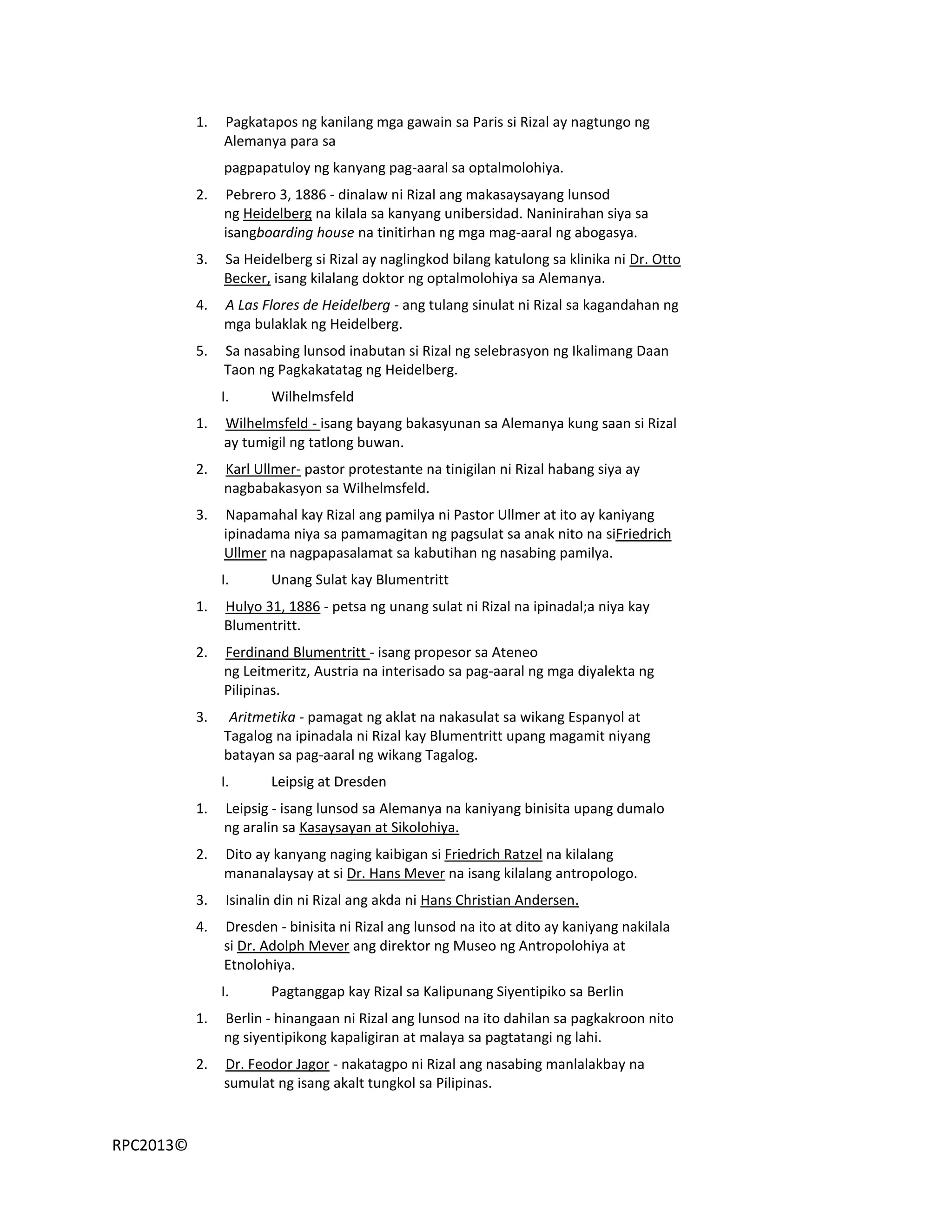 TALAMBUHAY NI JOSE RIZAL | DOCX