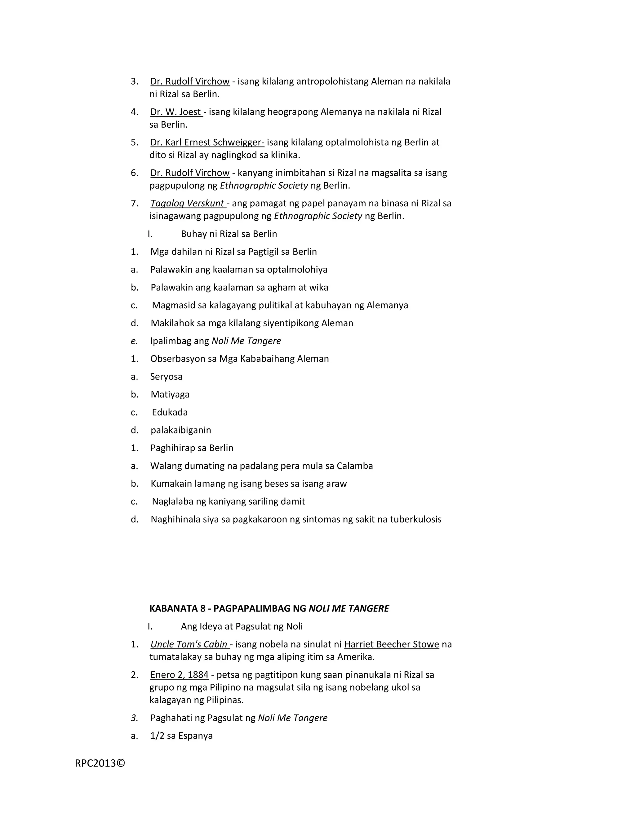 TALAMBUHAY NI JOSE RIZAL | DOCX