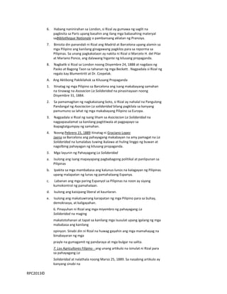 TALAMBUHAY NI JOSE RIZAL | DOCX