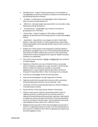 TALAMBUHAY NI JOSE RIZAL | DOCX