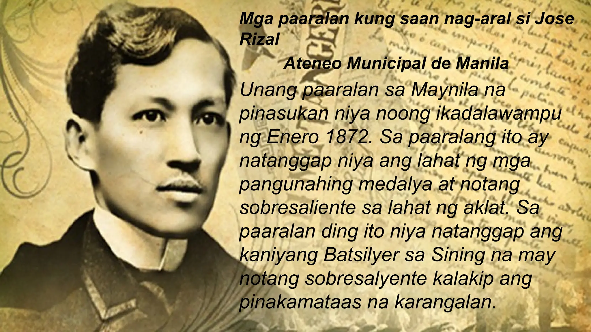 ANG TALAMBUHAY NI RIZAL, PAMILYA AT MGA LIKHA .pptx