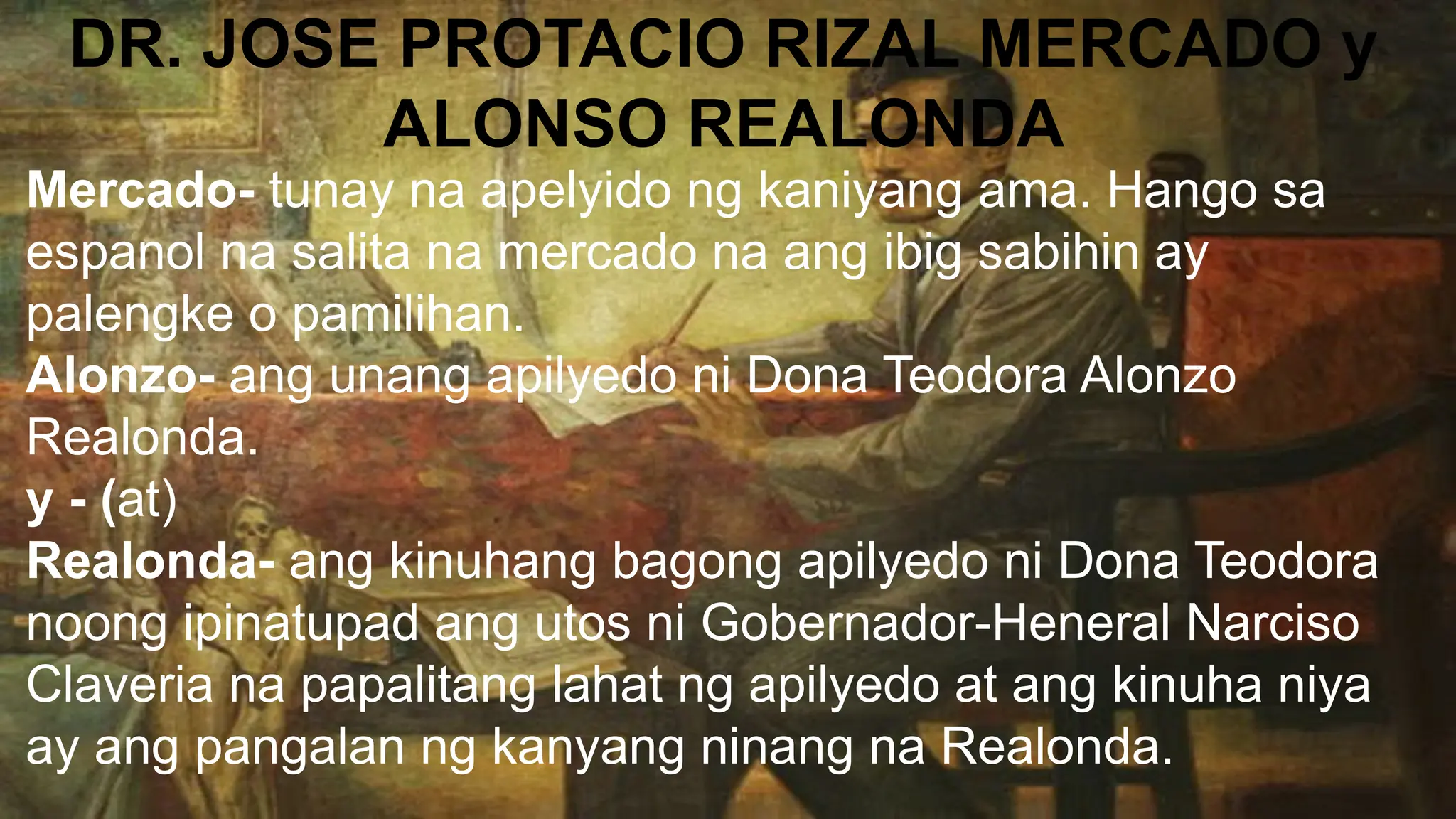 ANG TALAMBUHAY NI RIZAL, PAMILYA AT MGA LIKHA .pptx