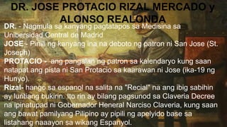 ANG TALAMBUHAY NI RIZAL, PAMILYA AT MGA LIKHA .pptx
