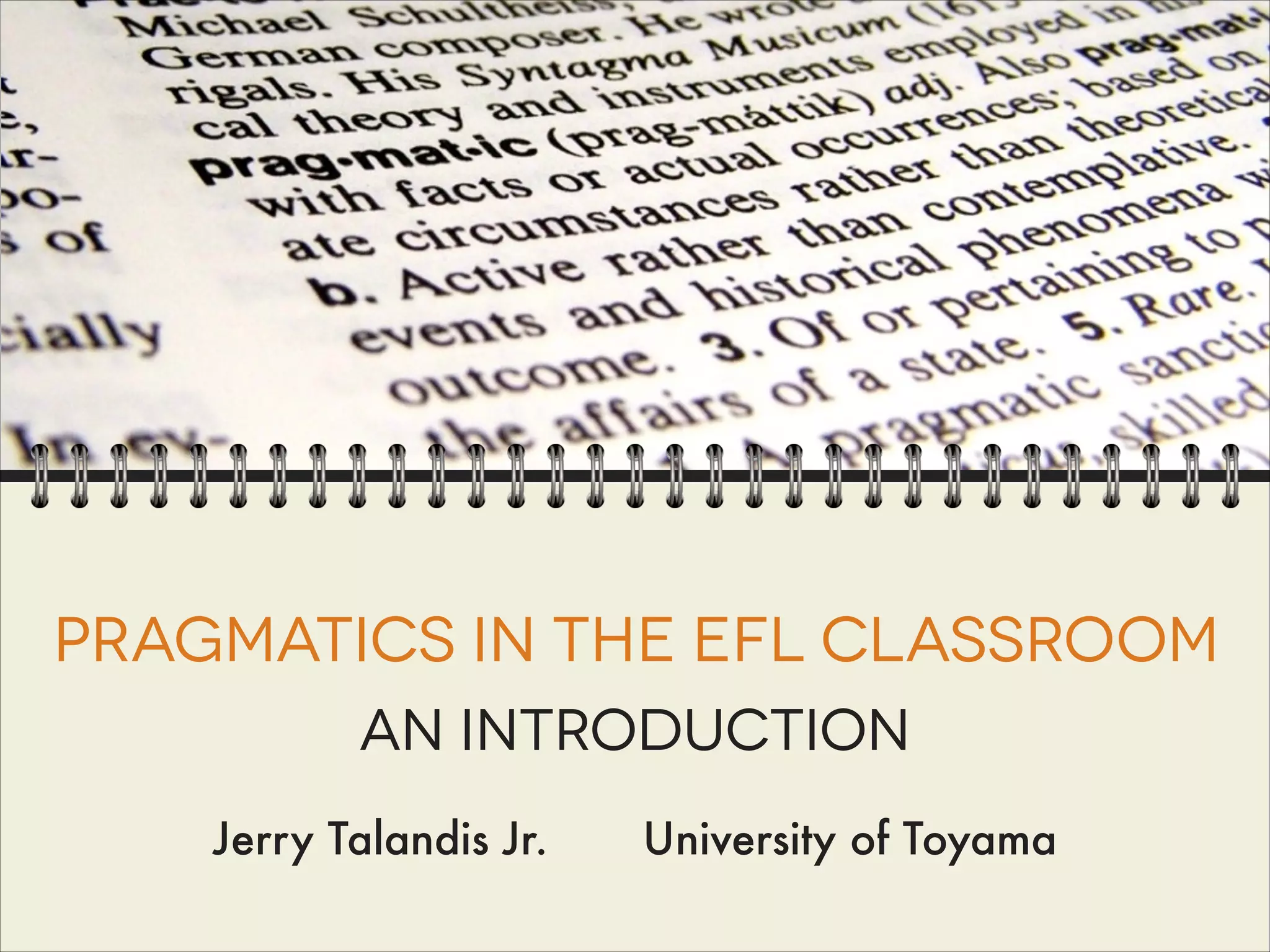 Pragmatics in the EFL classroom: An introduction | PDF | Educational ...