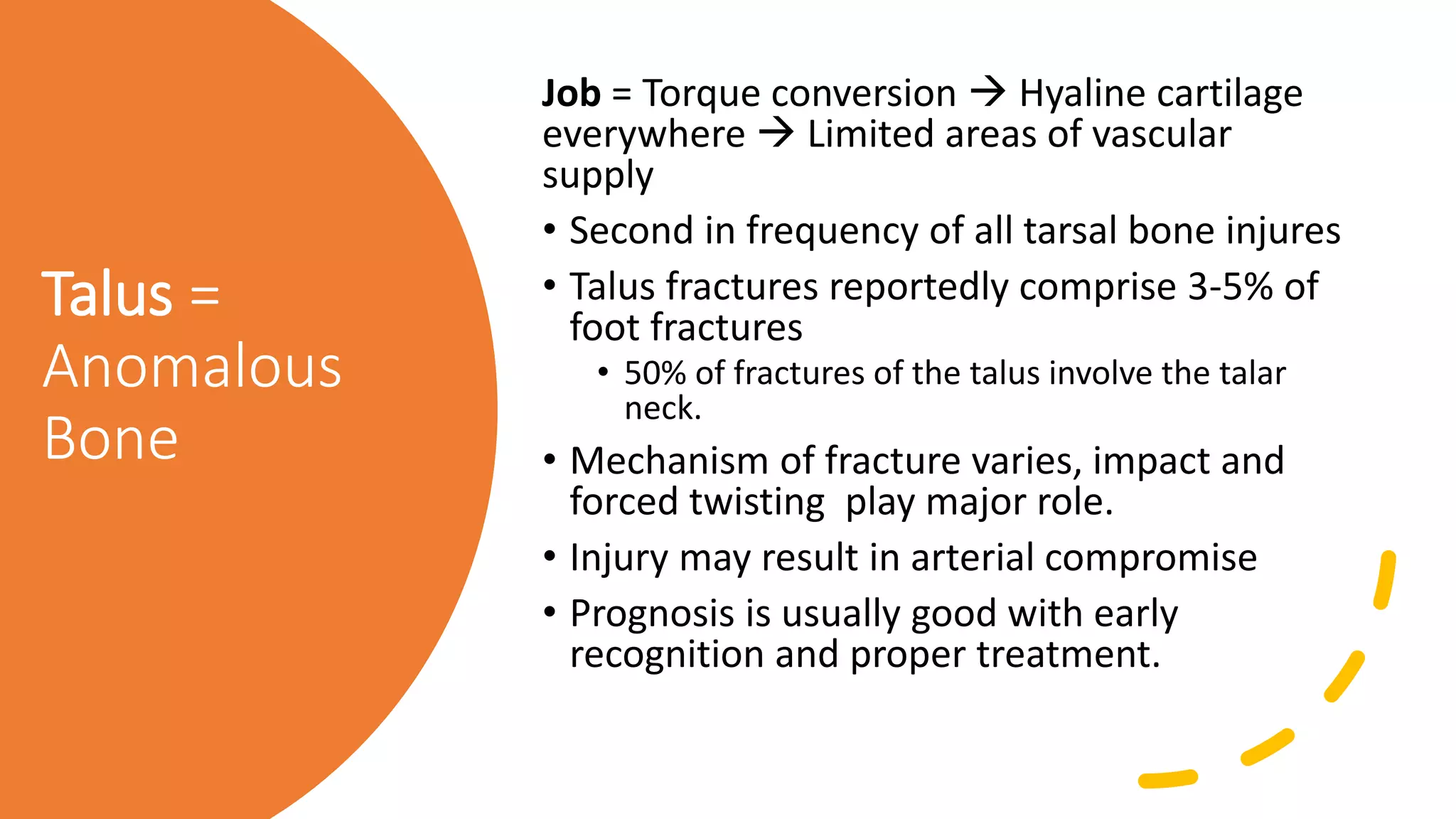 AJM Sheet: Talar fracture | PPTX | Death, Injury, or Military Conflict ...