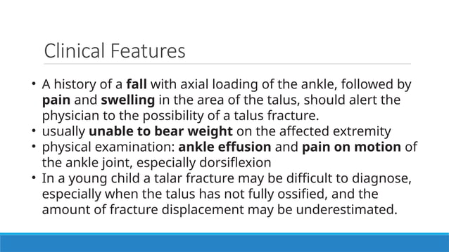 Talar Fractures (Fractures of Talus Bone).pptx