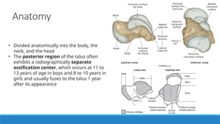 Talar Fractures (Fractures of Talus Bone).pptx