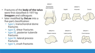 Talar Fractures (Fractures of Talus Bone).pptx