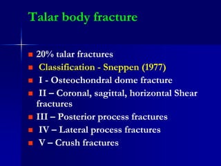 Talar fractures2 | PPT