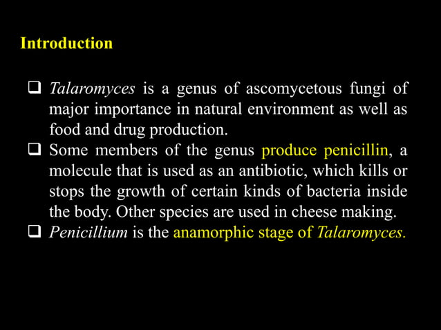Talaromyces | PPTX | Gardening | Home & Garden
