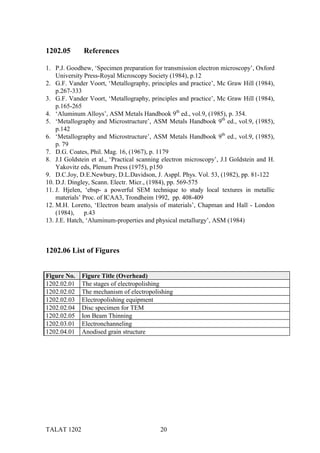 TALAT Lecture 1202: Metallography of Aluminium Alloys | PDF