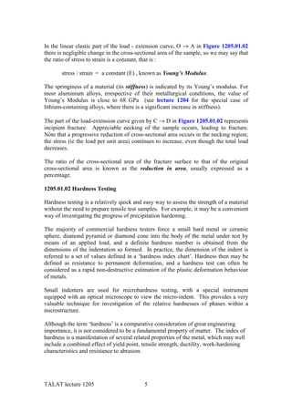 TALAT Lecture 1205: Introduction to Mechanical Properties, Casting ...