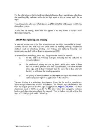 TALAT Lecture 1205: Introduction to Mechanical Properties, Casting ...