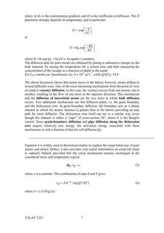 TALAT Lecture 1253: Creep | PDF