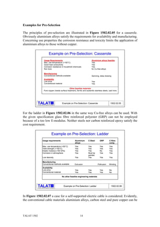 TALAT Lecture 1502: Criteria in Material Selection | PDF