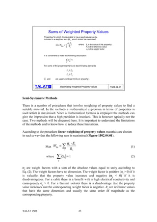 TALAT Lecture 1502: Criteria in Material Selection | PDF