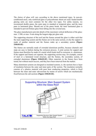 TALAT Lecture 2104.01: Case Study on Glass Roof | PDF