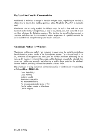 TALAT Lecture 2104.02: Case Study on Windows | PDF
