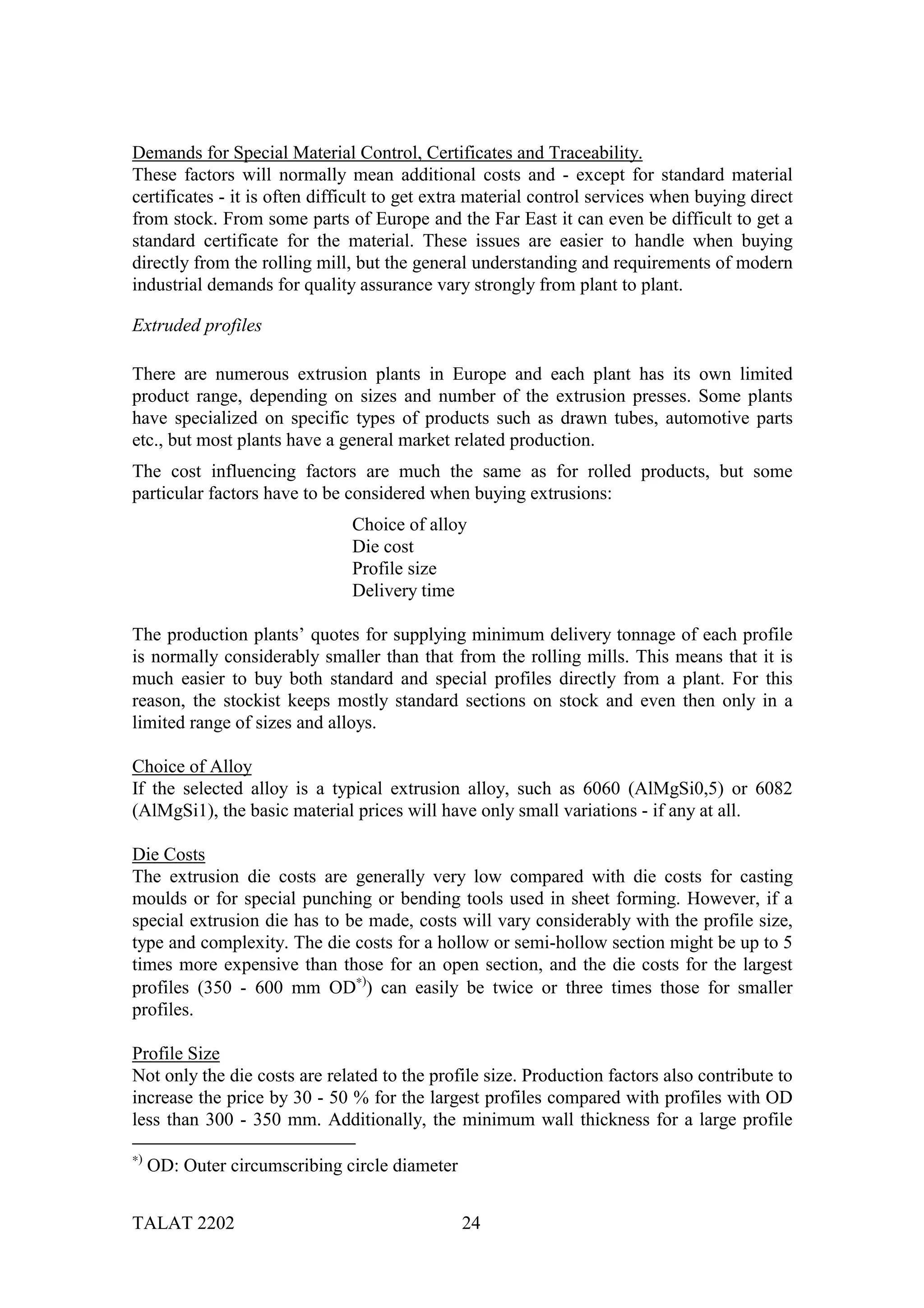 TALAT Lecture 2202: Structural Aluminium Materials | PDF