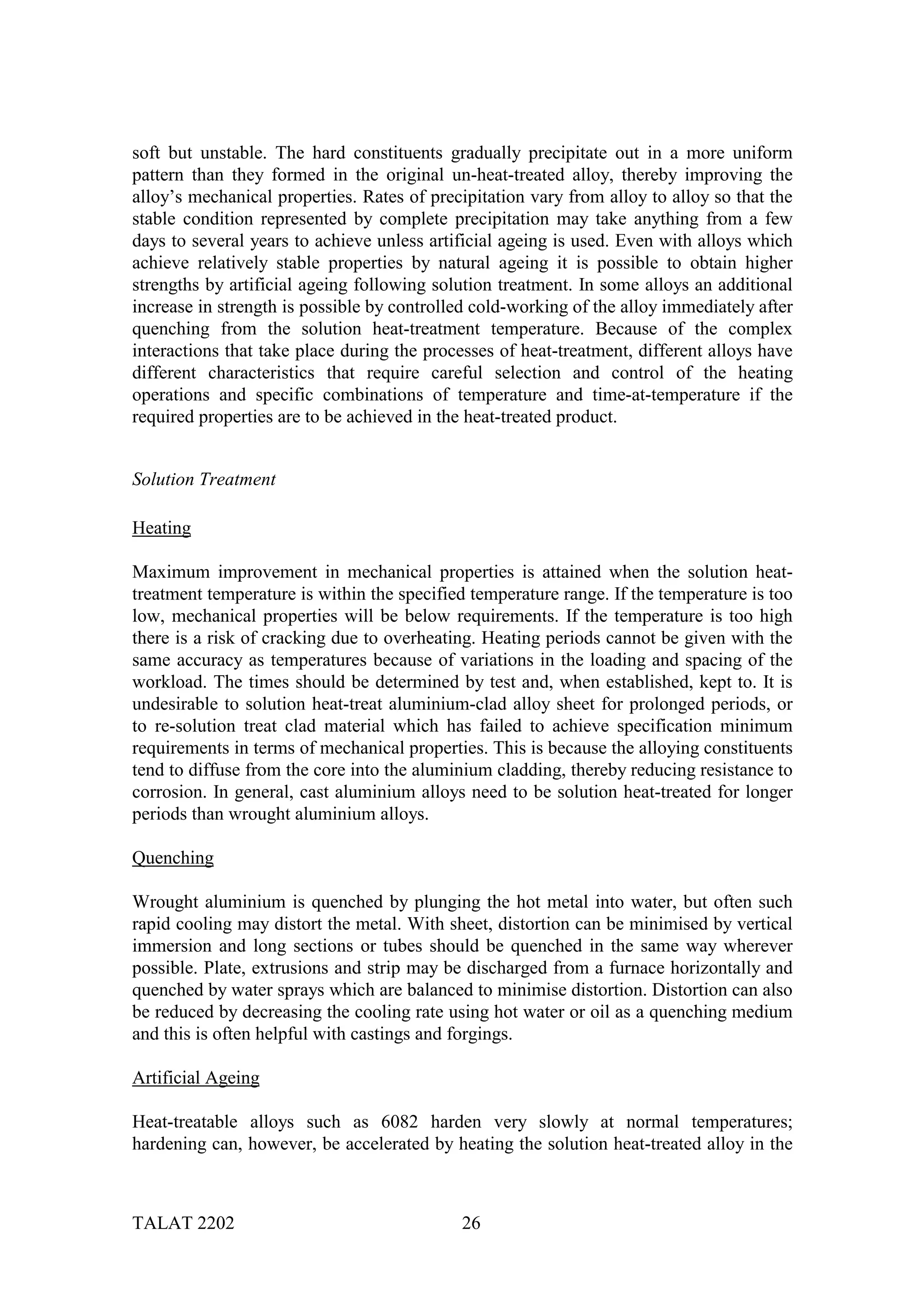 TALAT Lecture 2202: Structural Aluminium Materials | PDF